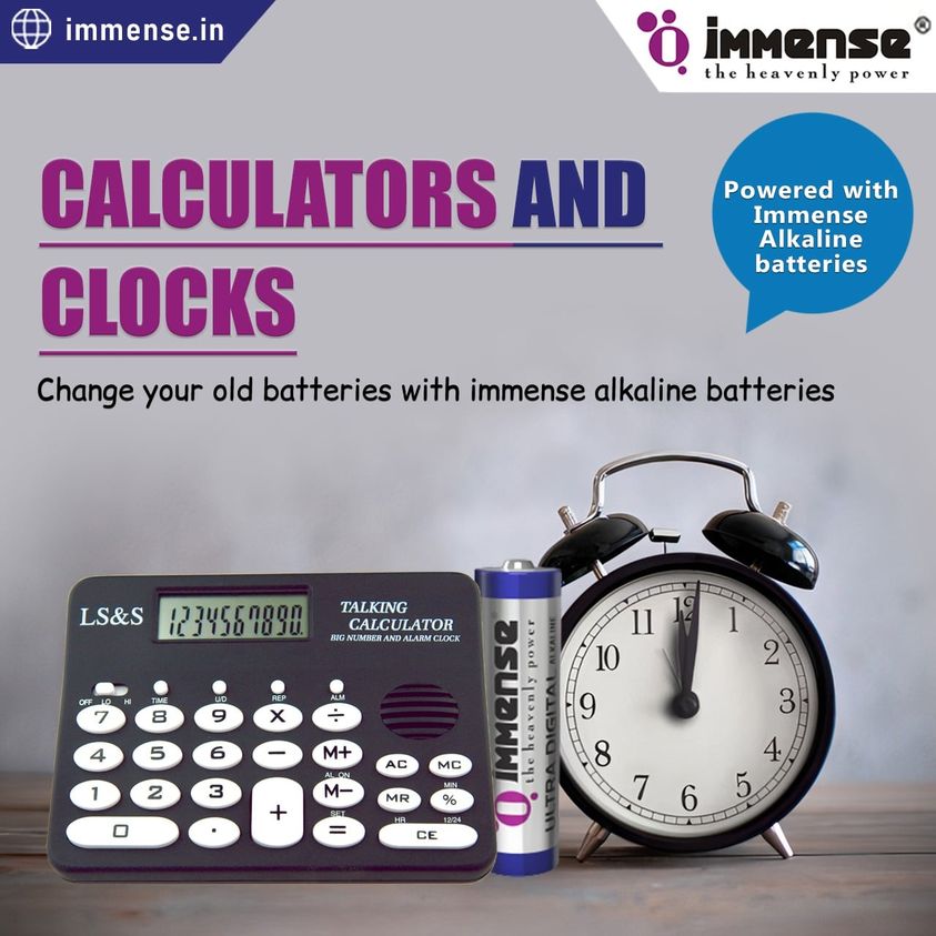 Premium quality LR03 Alkaline battery for calculator Immense - AD-BY-U