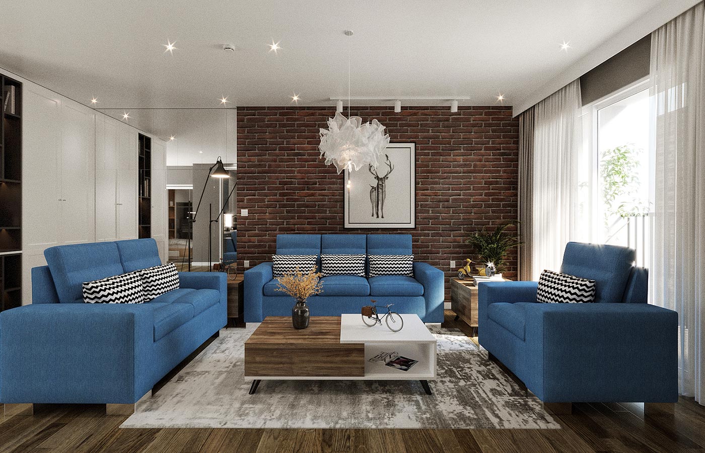 Puff Sofa Set - AD-BY-U