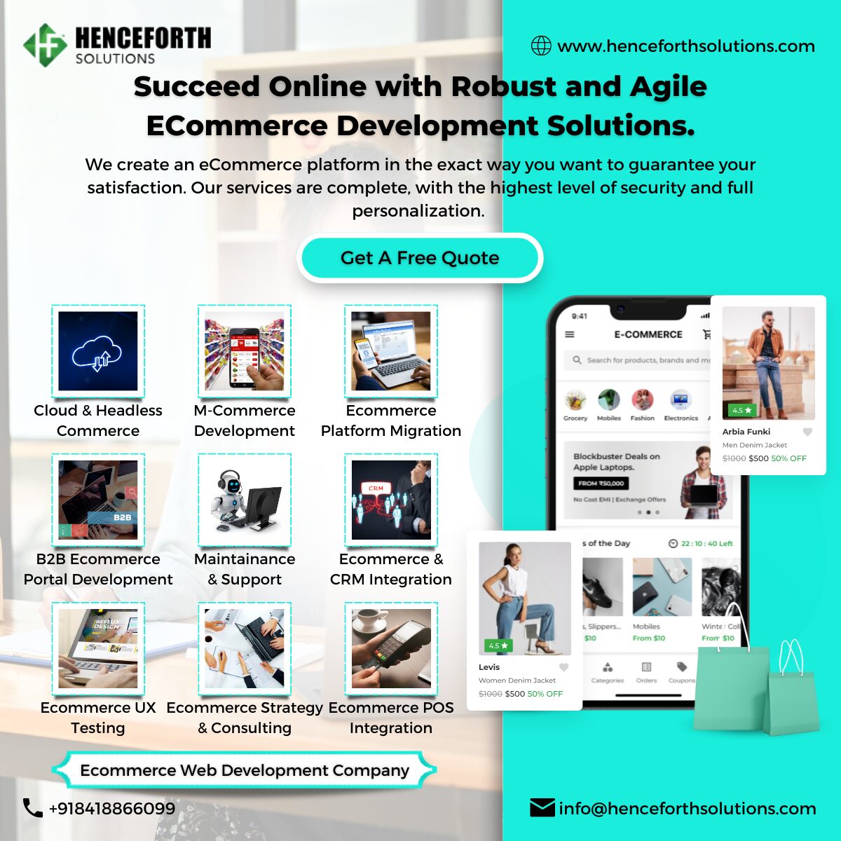 Best Ecommerce Development Company | Henceforth Solutions