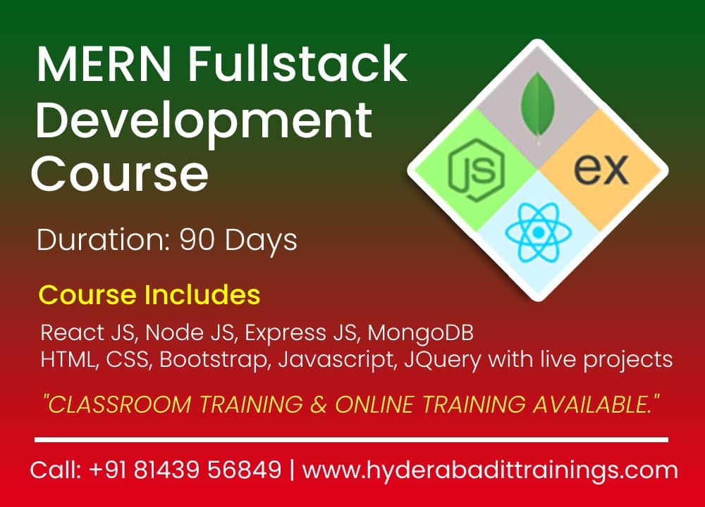 MERN Full Stack Developer course in Hyderabad
