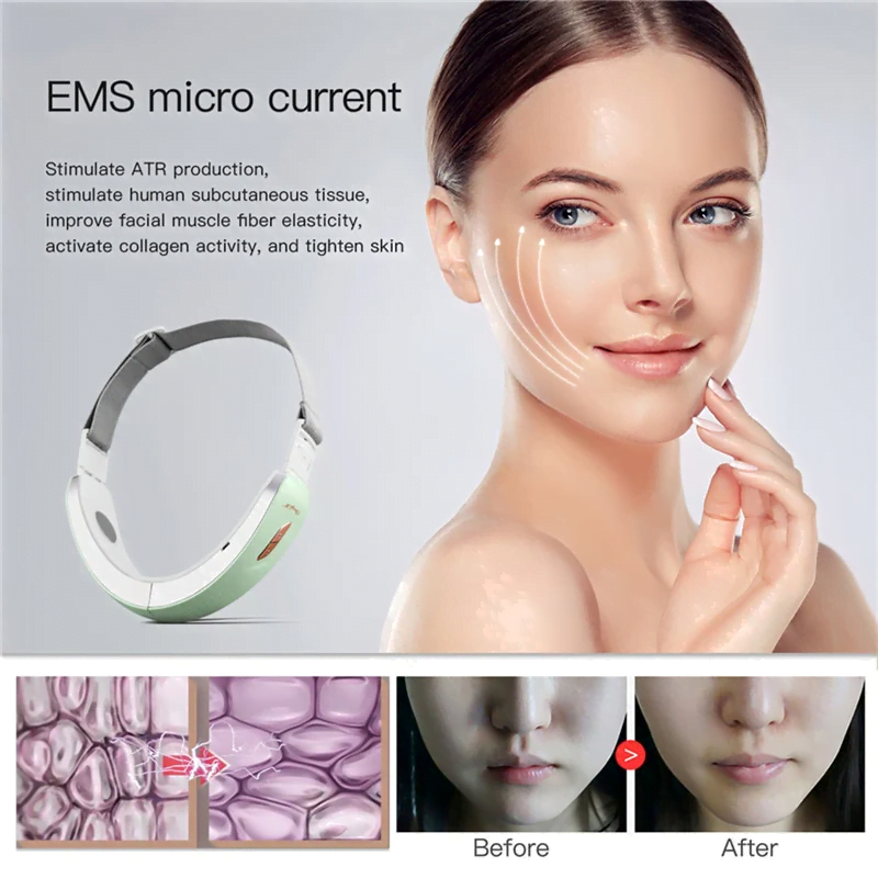 EMS Double Chin V Shape Lift Belt, Well Mart, 03208727951 - AD-BY-U