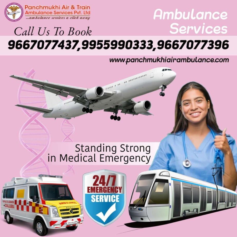 Avail Of Panchmukhi Air Ambulance Services In Patna | AD-BY-U