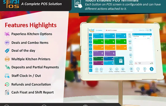 Restaurant POS, Fast Food, Cafe POS Software-Spiral POS | AD-BY-U